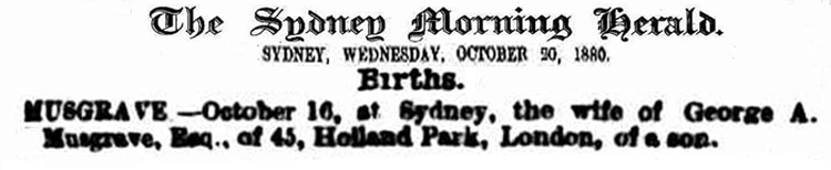 George arthur musgrave