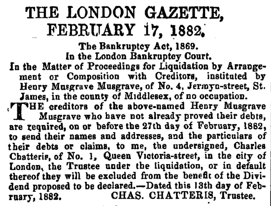 henry musgrave musgrave