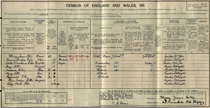 1908 rose evelyn ellis